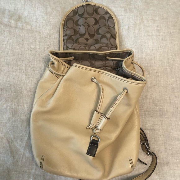 Coach | Bags | Tan Coach Backpack Purse | Poshmark